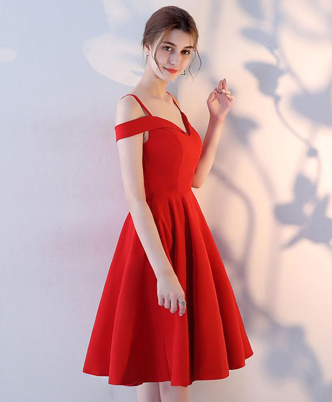 Simple A Line Off Shoulder Short Prom Dress,homecoming Dress on Luulla