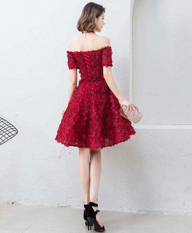 Cute Burgundy Short Prom Dress,evening Dress on Luulla